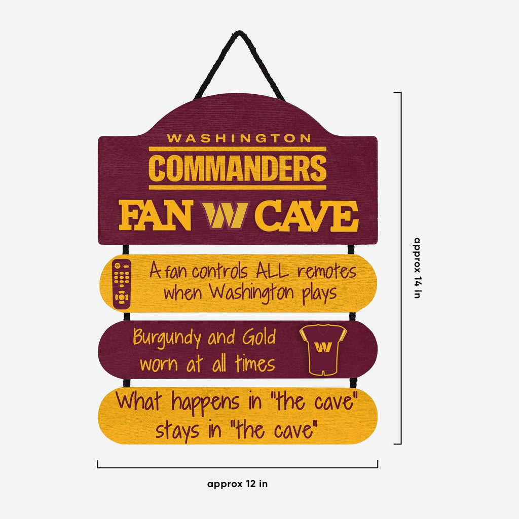 Washington Commanders Fancave Sign FOCO