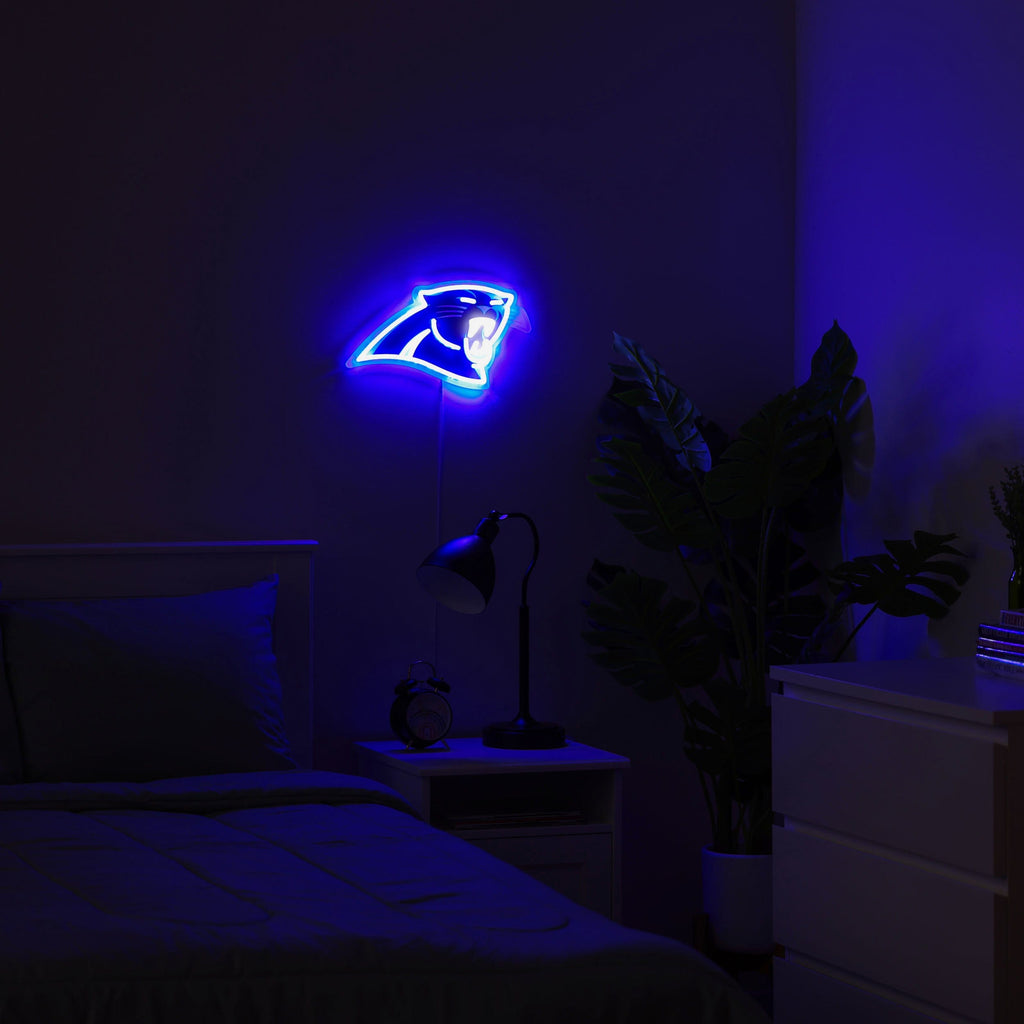 Carolina Panthers LED Neon Light Up Team Logo Sign FOCO