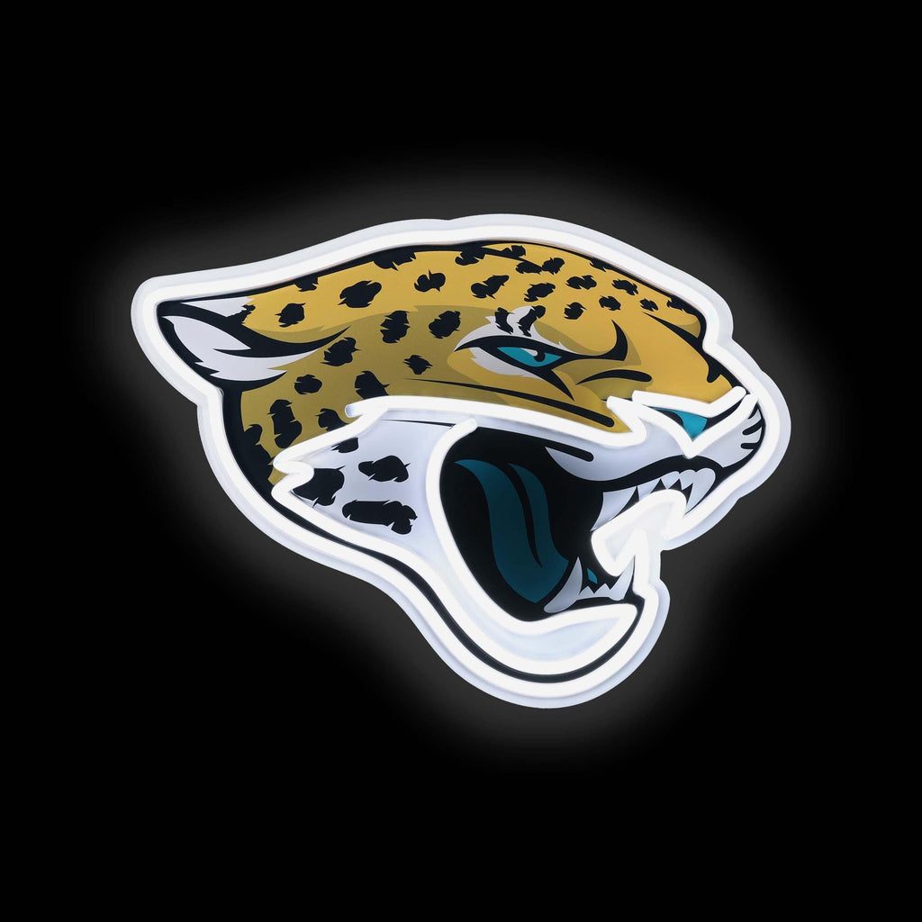 Jacksonville Jaguars LED Neon Light Up Team Logo Sign FOCO