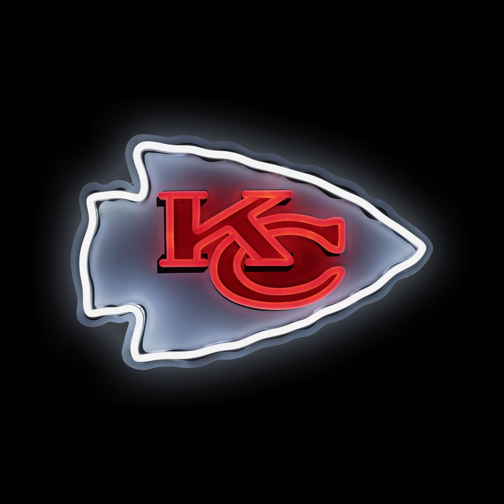 Kansas City Chiefs LED Neon Light Up Team Logo Sign FOCO