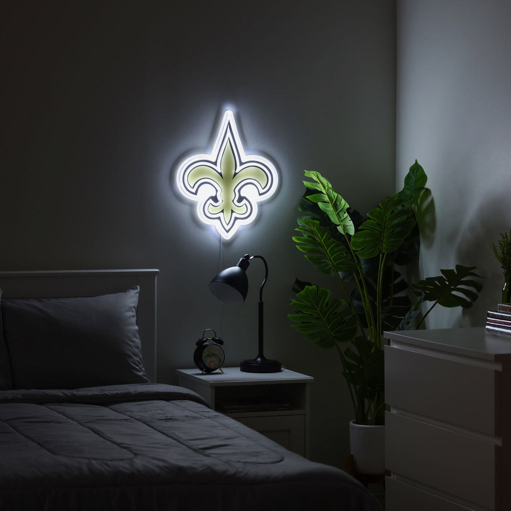 New Orleans Saints LED Neon Light Up Team Logo Sign FOCO