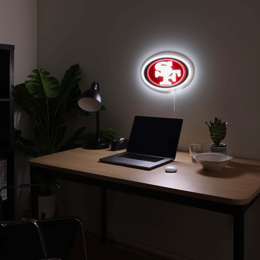 San Francisco 49ers LED Neon Light Up Team Logo Sign FOCO
