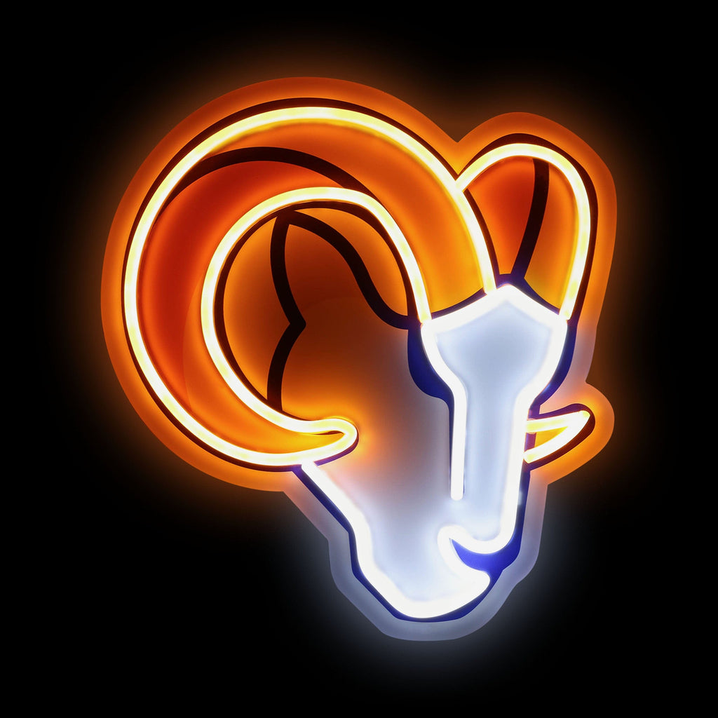 Los Angeles Rams LED Neon Light Up Team Logo Sign FOCO