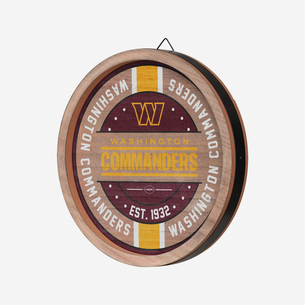 Washington Commanders Wooden Barrel Sign FOCO