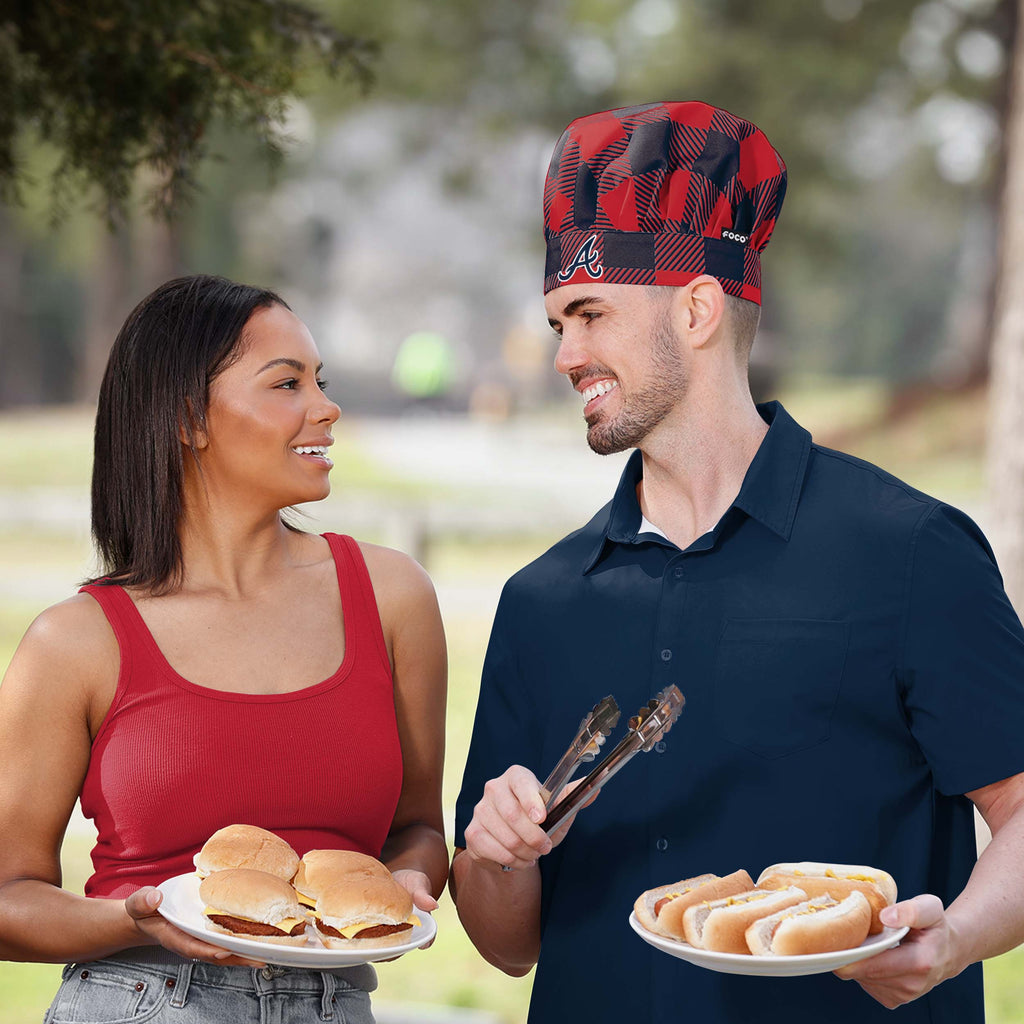Atlanta Braves Plaid Chef Hat FOCO