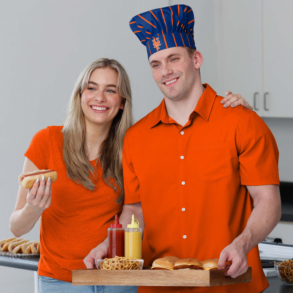 New York Mets Pinstripe Chef Hat FOCO