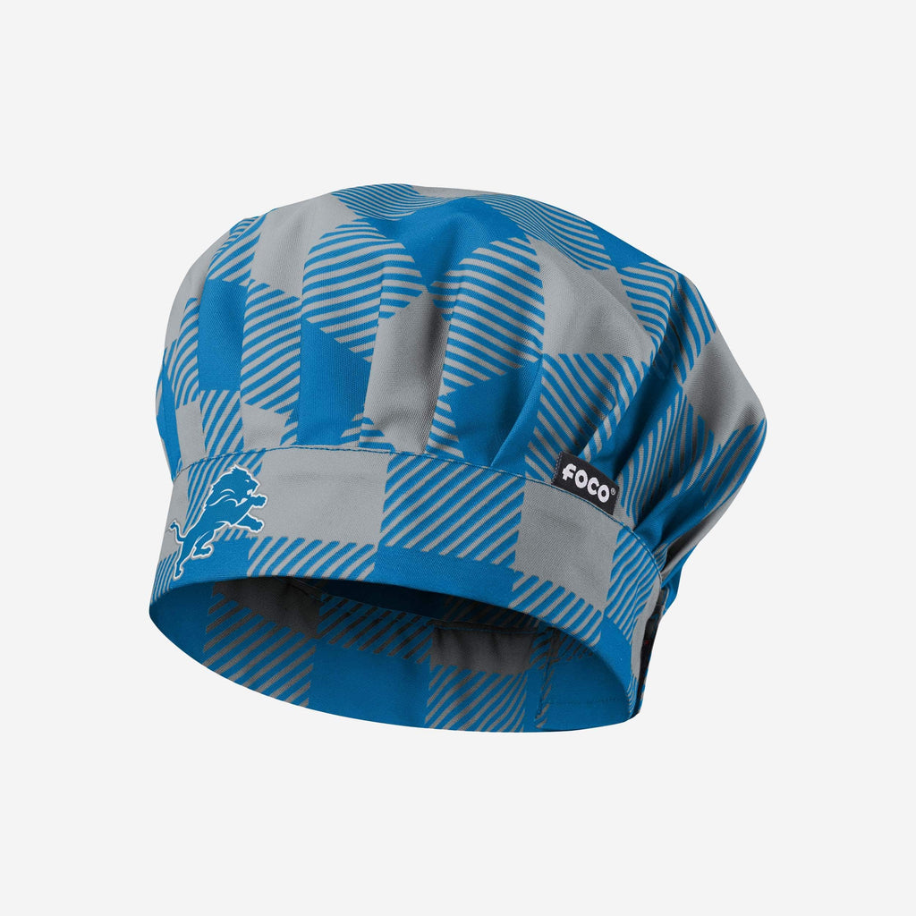 Detroit Lions Plaid Chef Hat FOCO