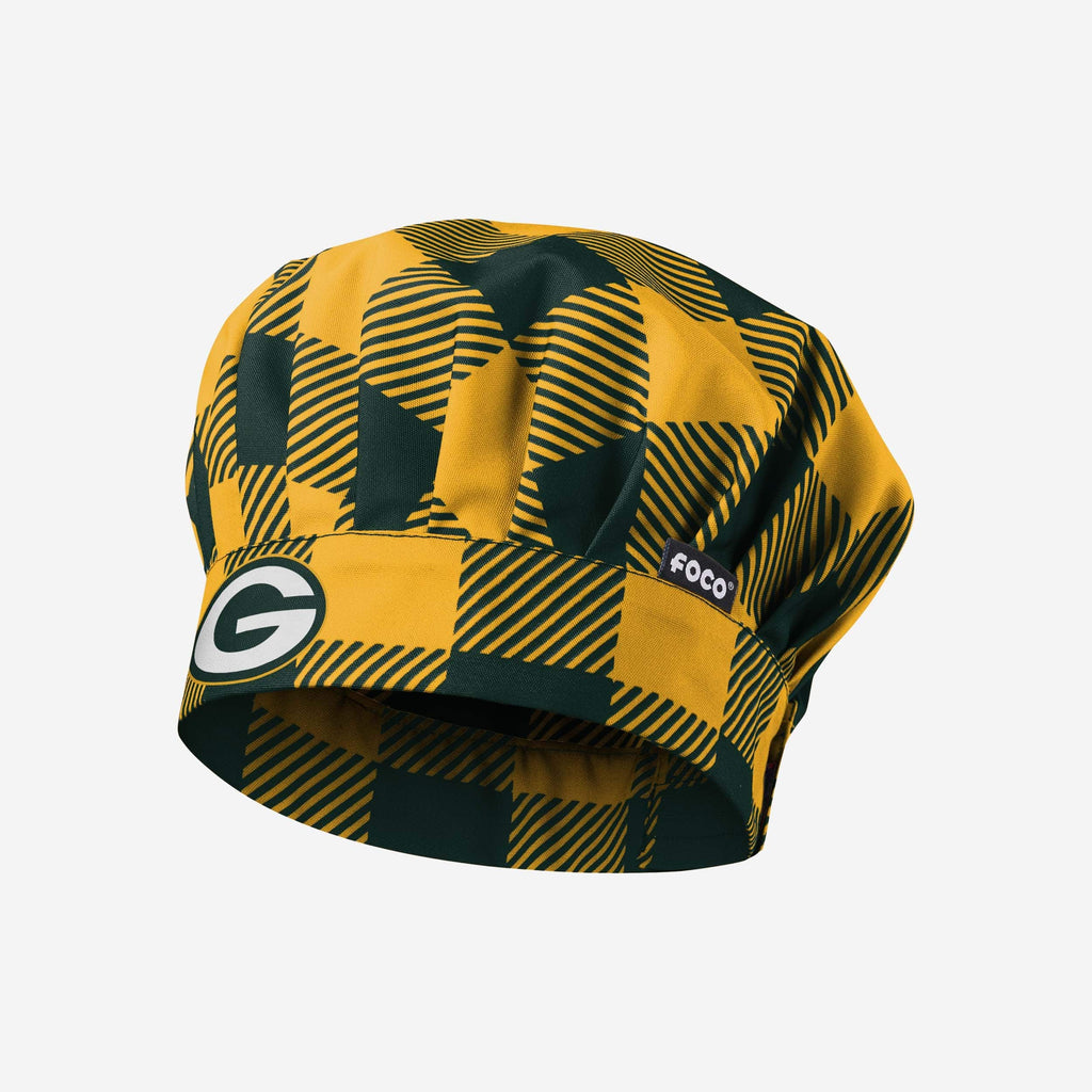 Green Bay Packers Plaid Chef Hat FOCO