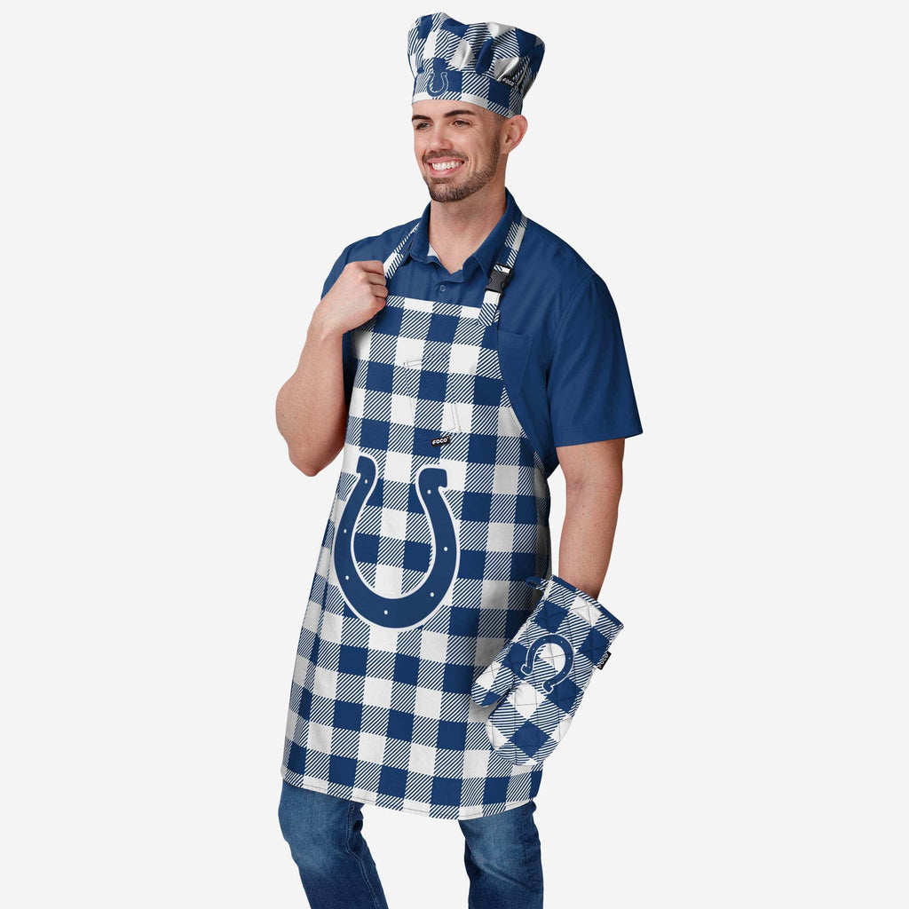 Indianapolis Colts Plaid Chef Hat FOCO