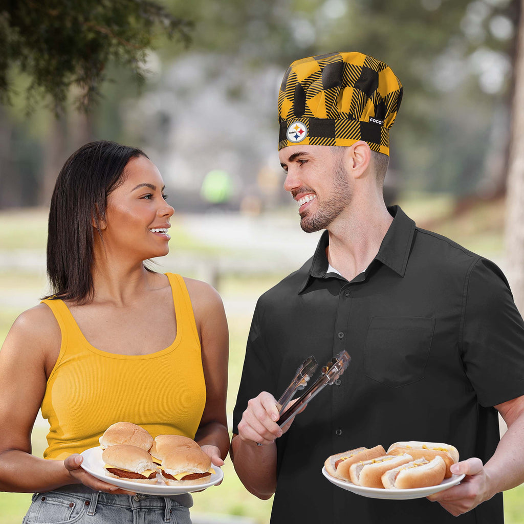 Pittsburgh Steelers Plaid Chef Hat FOCO
