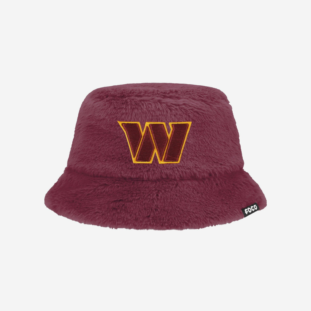 Washington Commanders Reversible Faux Fur Bucket Hat FOCO