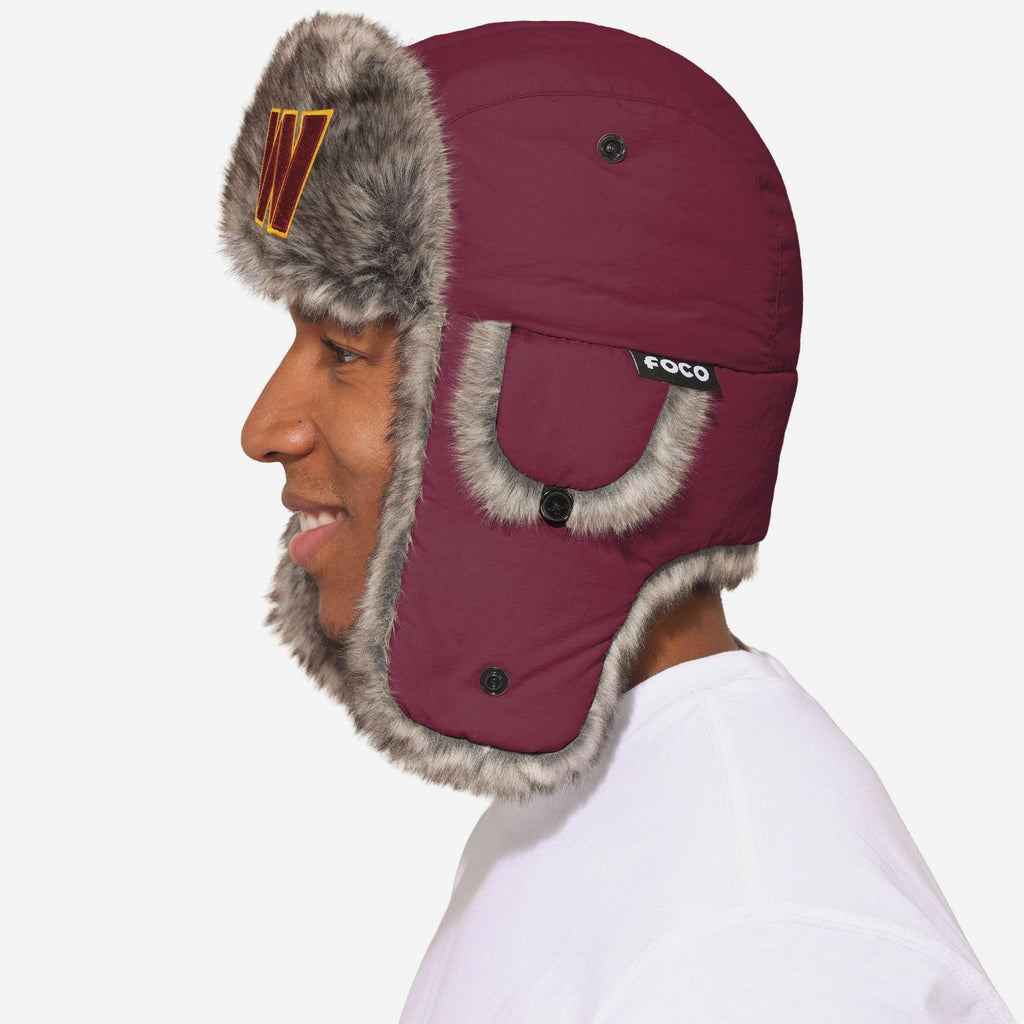 Washington Commanders Faux Fur Trapper Hat FOCO