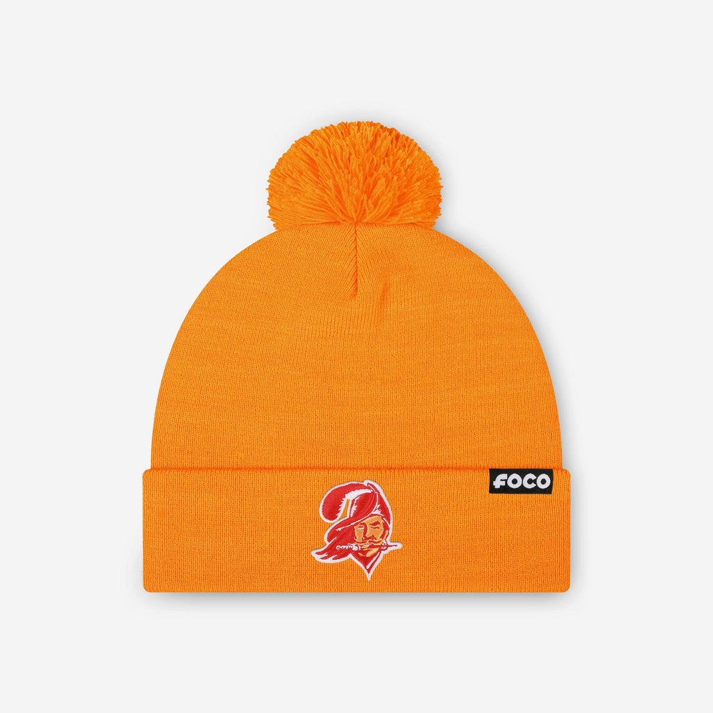 Tampa Bay Buccaneers Basic Retro Logo Pom Beanie FOCO