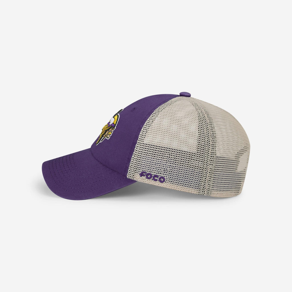Minnesota Vikings Primary Logo Casual Trucker Cap FOCO