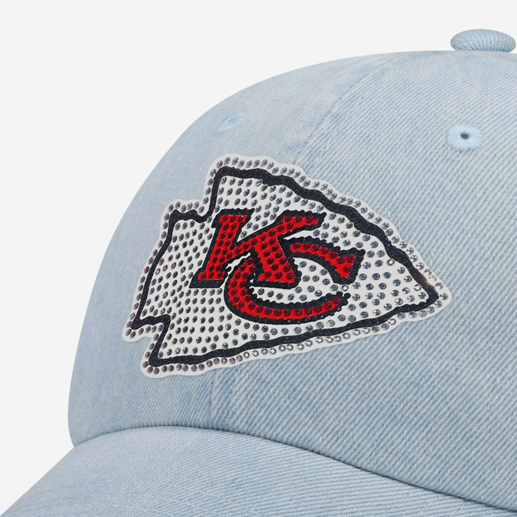 Kansas City Chiefs Rhinestone Logo Denim Casual Cap FOCO