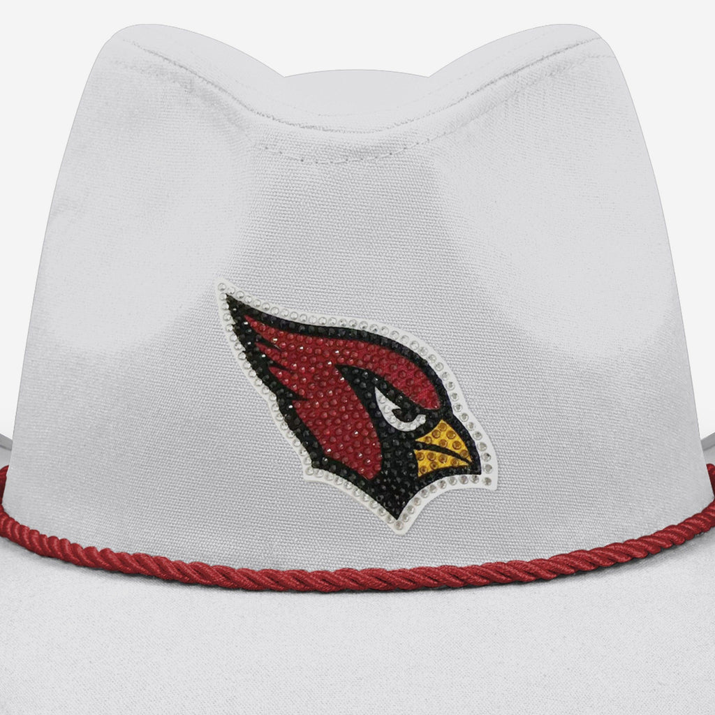 Arizona Cardinals White Rhinestone Logo Cowboy Hat FOCO