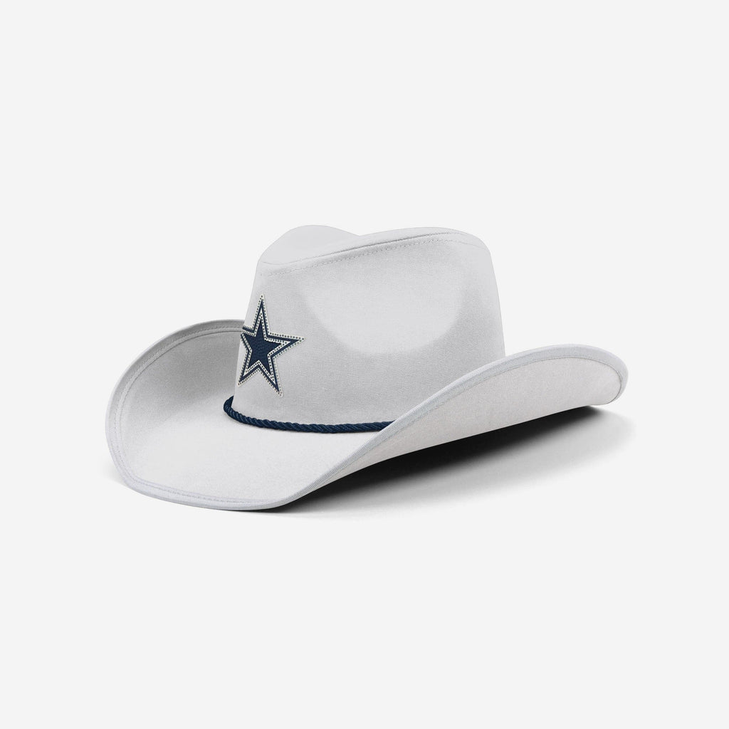 Dallas Cowboys White Rhinestone Logo Cowboy Hat FOCO