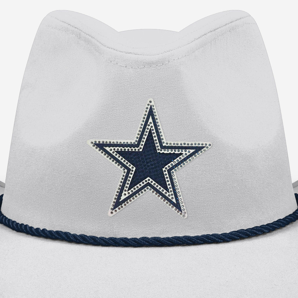 Dallas Cowboys White Rhinestone Logo Cowboy Hat FOCO