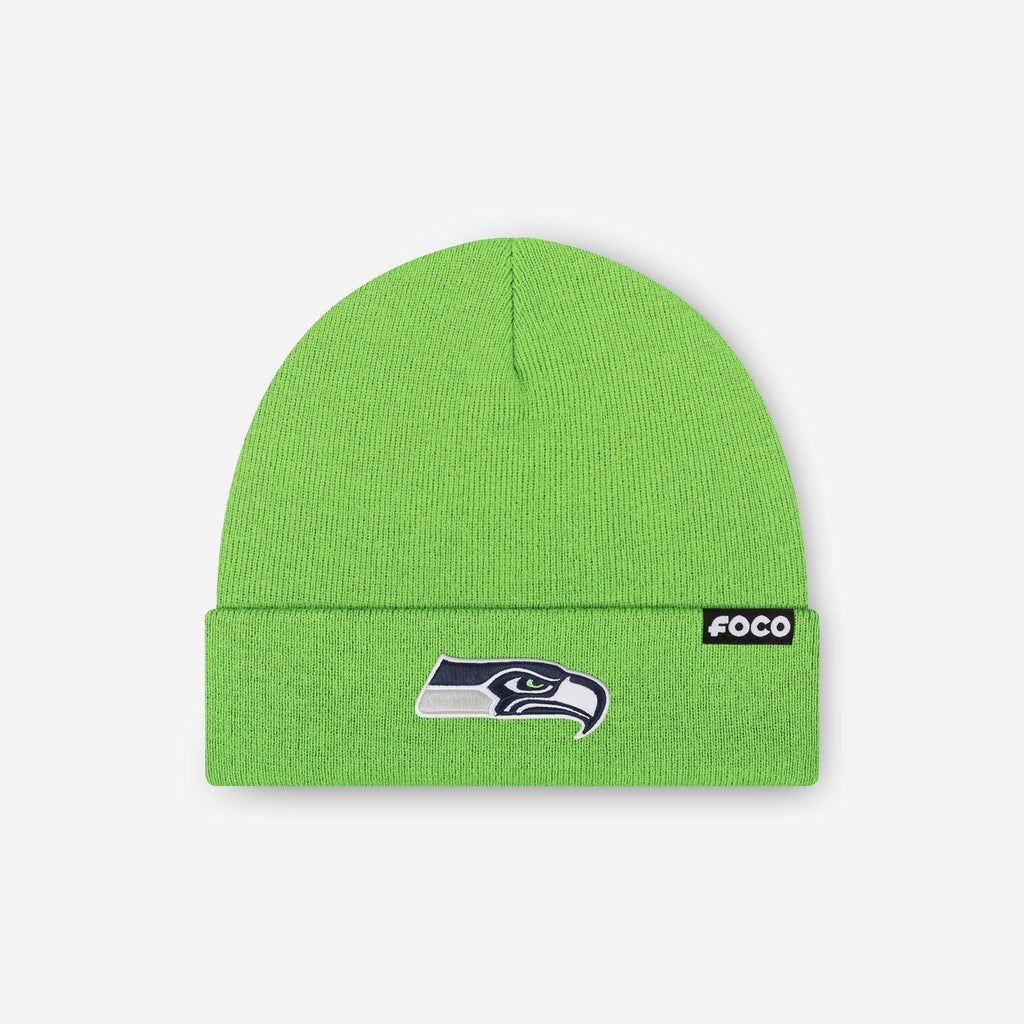 Seattle Seahawks Basic Primary Logo Beanie FOCO