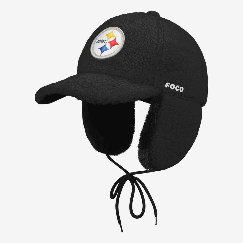 Pittsburgh Steelers Sherpa Trapper Cap FOCO