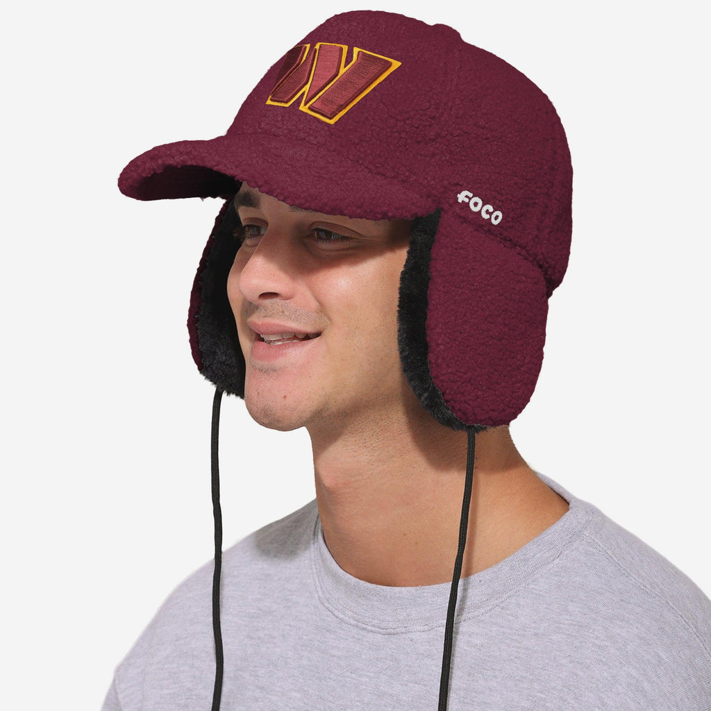 Washington Commanders Sherpa Trapper Cap FOCO