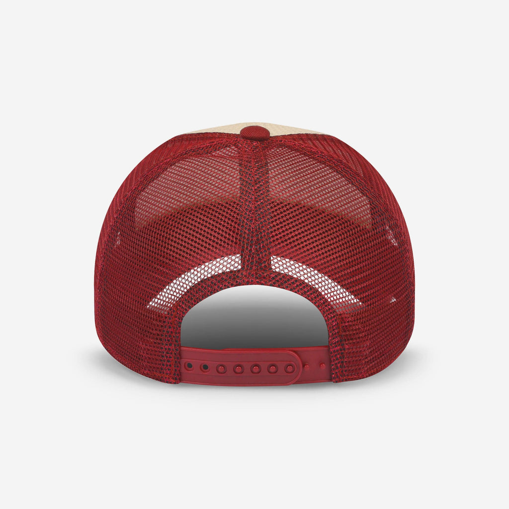 Washington Commanders Straw Casual Trucker Cap FOCO