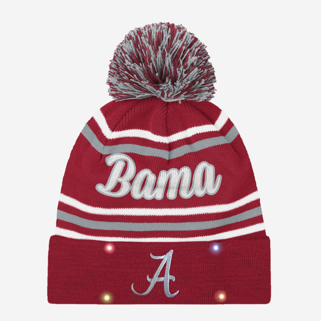 Alabama Crimson Tide Womens Wordmark Script Light Up Beanie FOCO