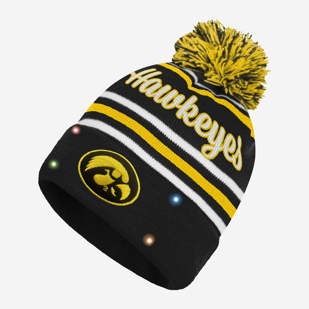 Iowa Hawkeyes Womens Wordmark Script Light Up Beanie FOCO