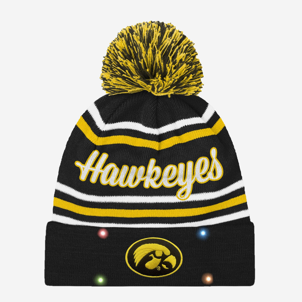 Iowa Hawkeyes Womens Wordmark Script Light Up Beanie FOCO