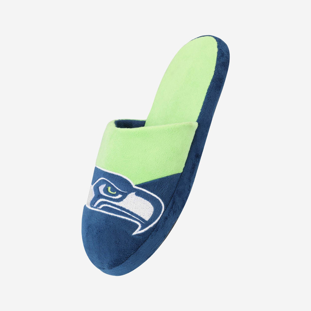 Seattle Seahawks Colorblock Slide Slippers FOCO