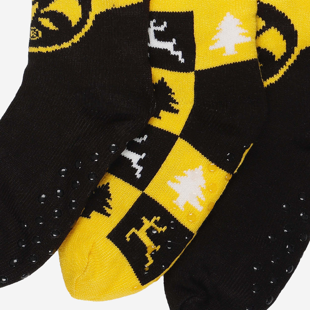 Iowa Hawkeyes Womens Fan Footy 3 Pack Slipper Socks FOCO