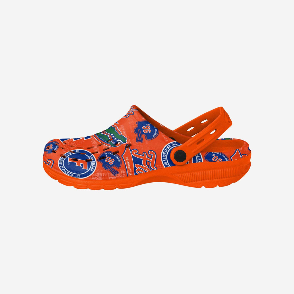 Florida Gators Historic Print Clog With Strap FOCO