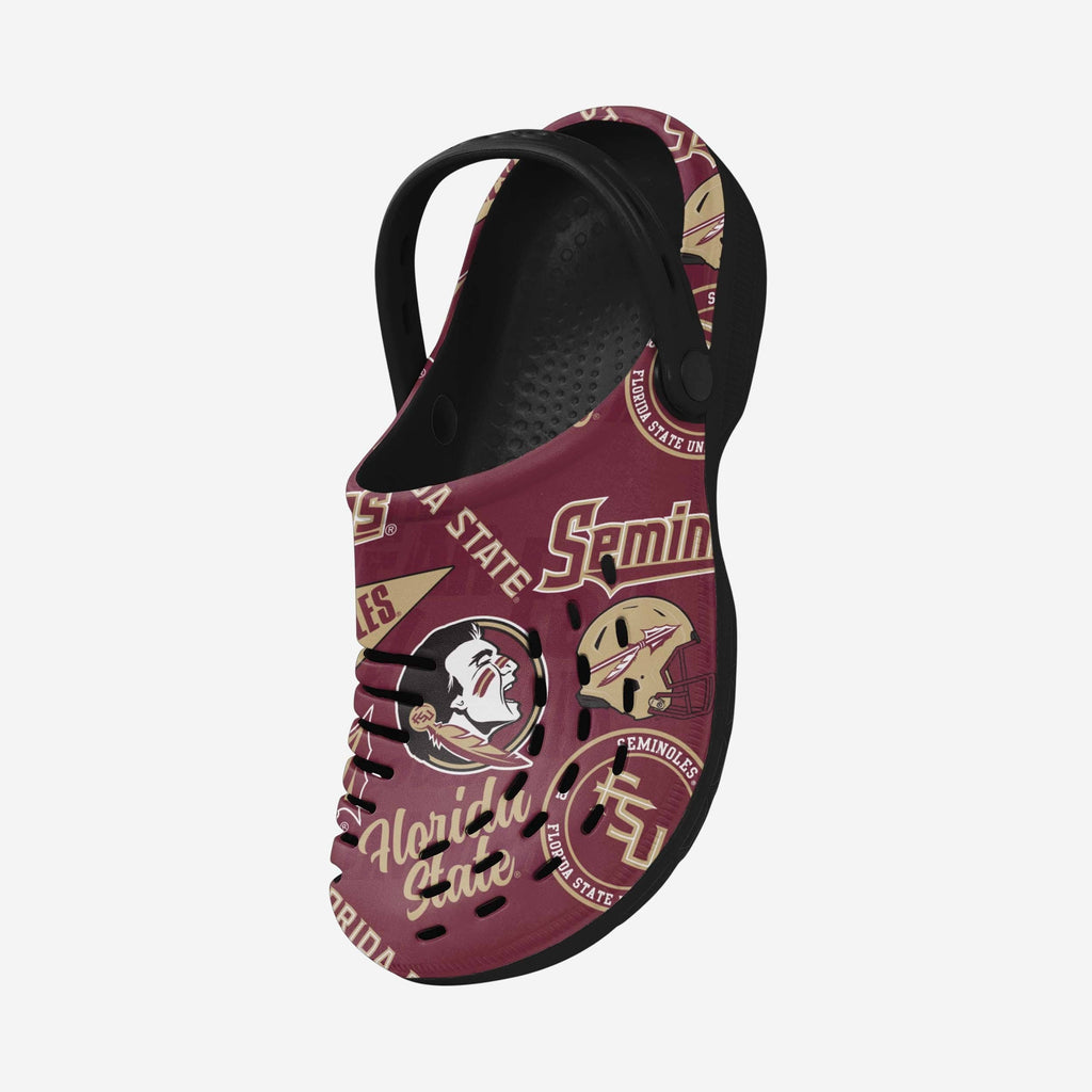 Florida State Seminoles Historic Print Clog With Strap FOCO
