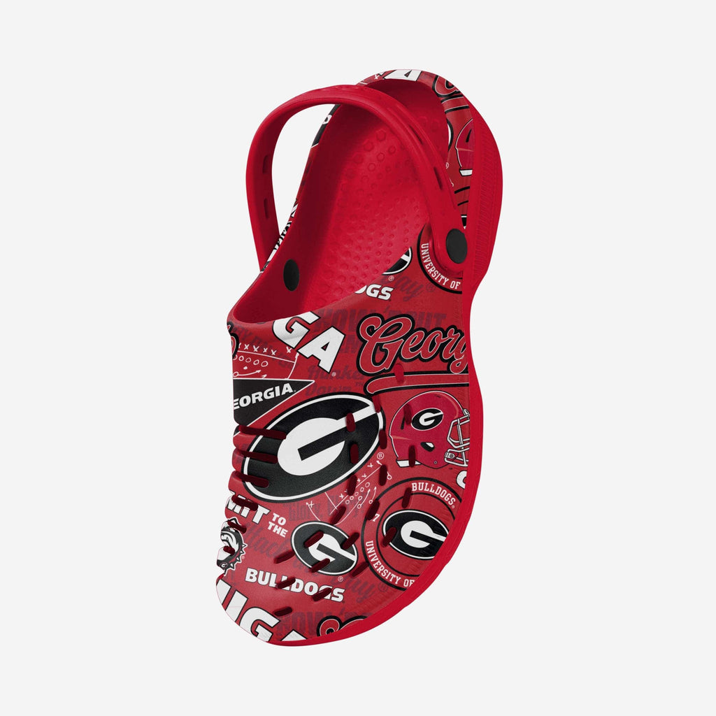 Georgia Bulldogs Historic Print Clog With Strap FOCO