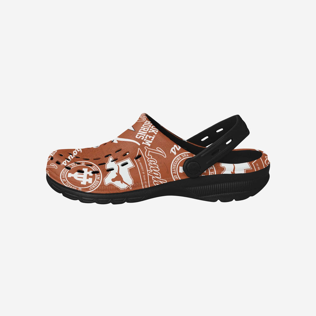 Texas Longhorns Historic Print Clog With Strap FOCO
