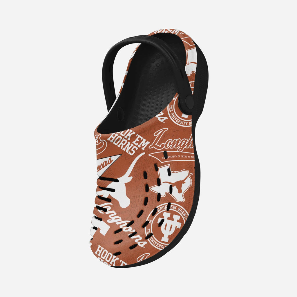 Texas Longhorns Historic Print Clog With Strap FOCO