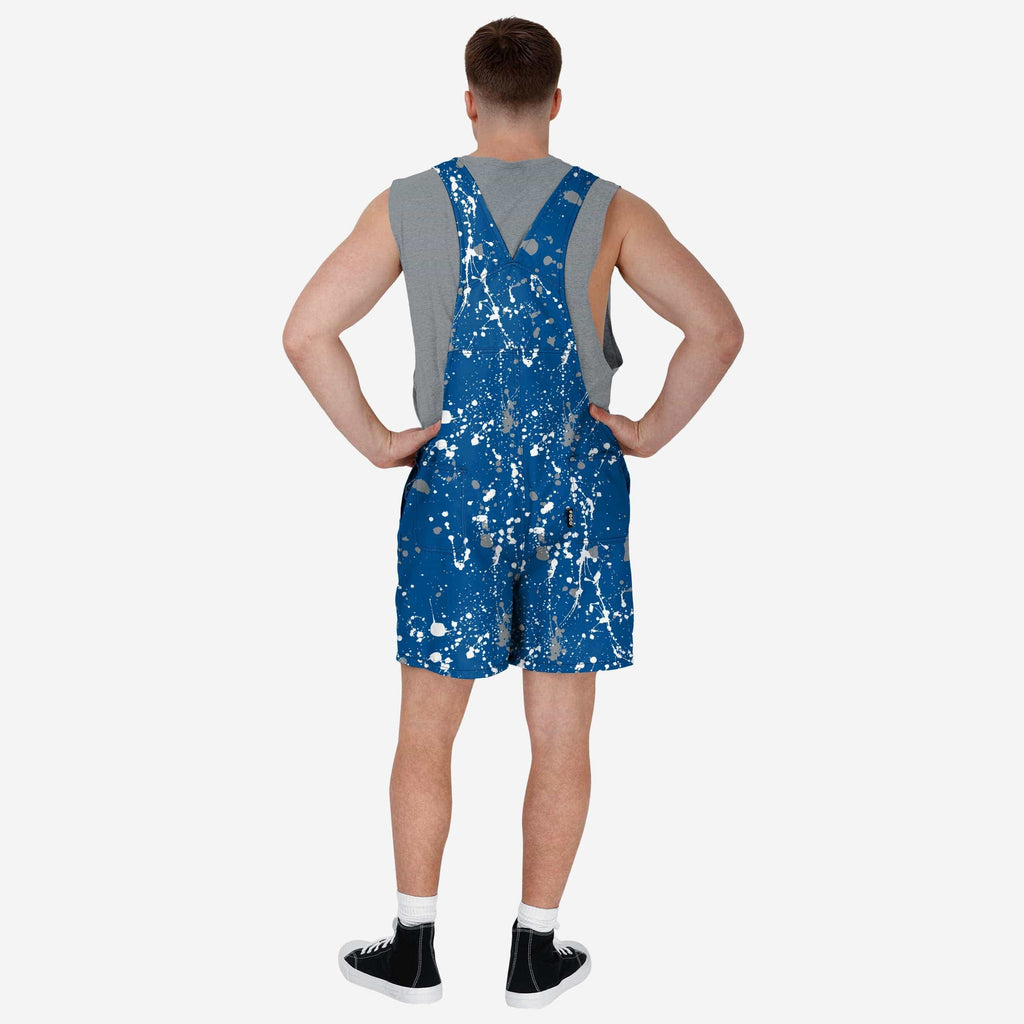 Los Angeles Dodgers Mens Paint Splatter Bib Shortalls FOCO