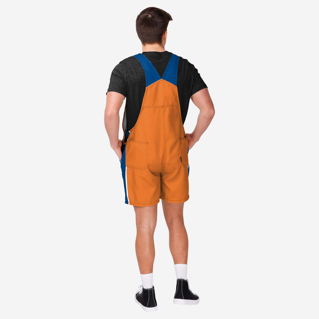 New York Mets Mens Team Stripe Bib Shortalls FOCO