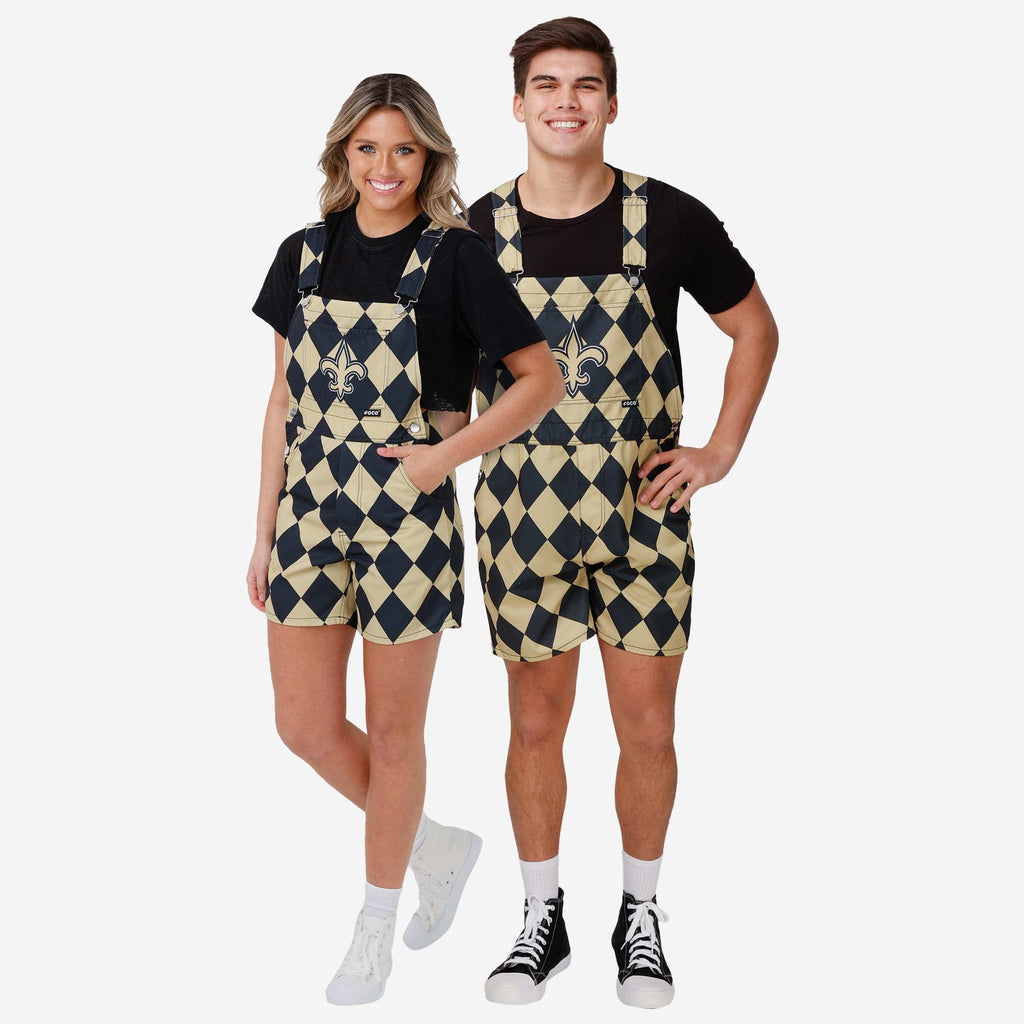 New Orleans Saints Mens Thematic Bib Shortalls FOCO