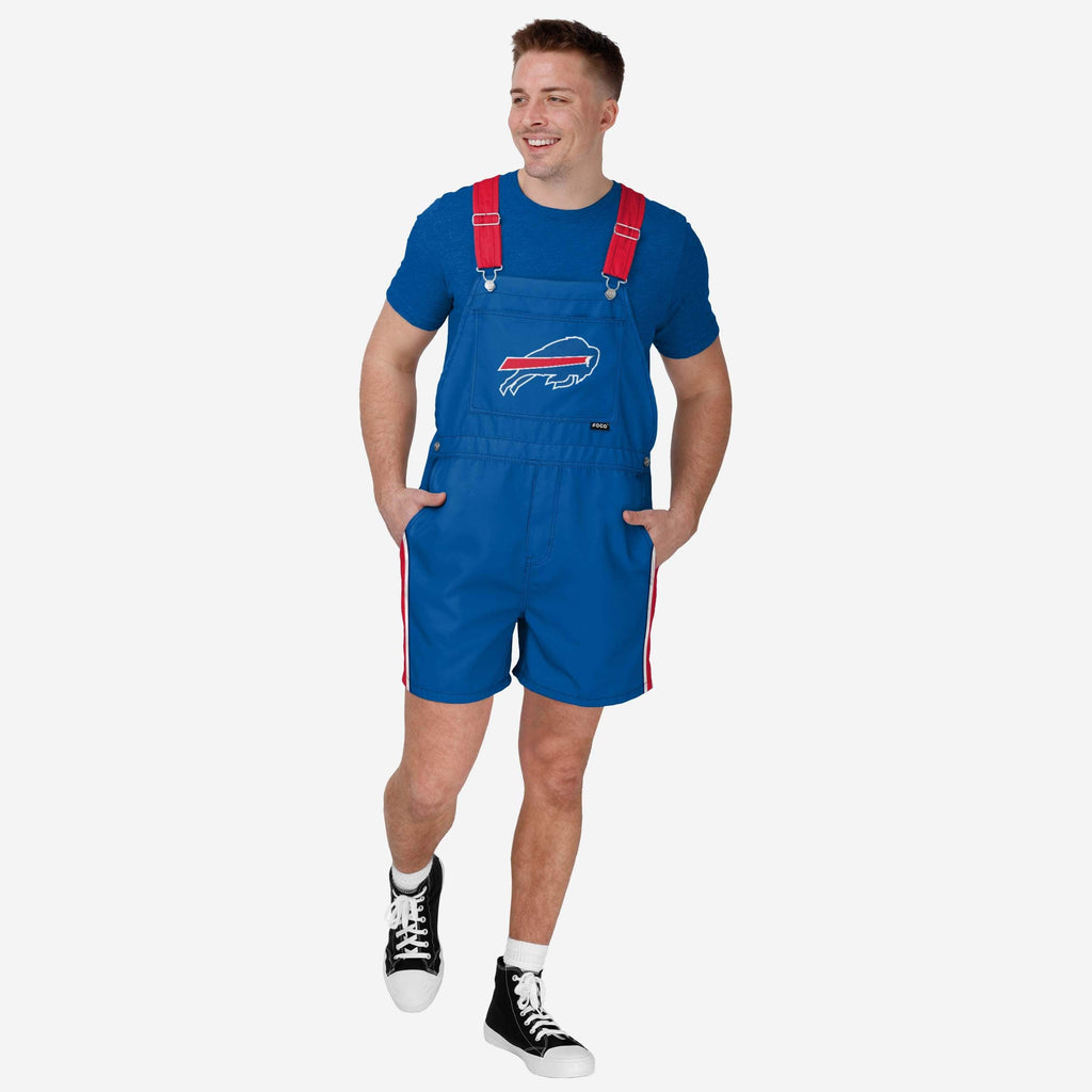 Buffalo Bills Mens Team Stripe Bib Shortalls FOCO