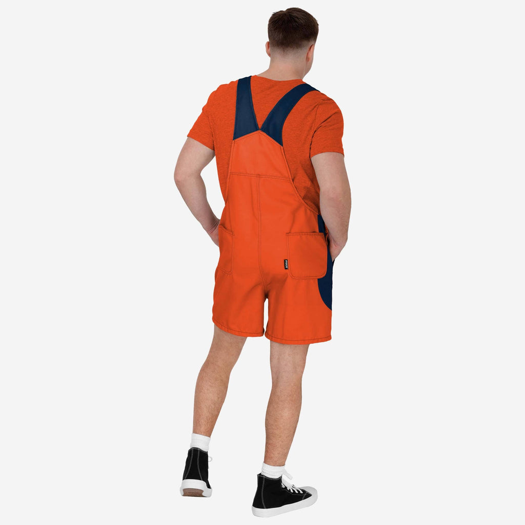 Denver Broncos Mens Team Stripe Bib Shortalls FOCO