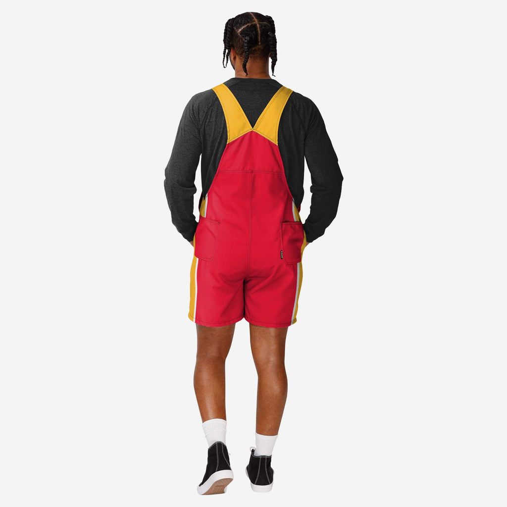 Kansas City Chiefs Mens Team Stripe Bib Shortalls FOCO
