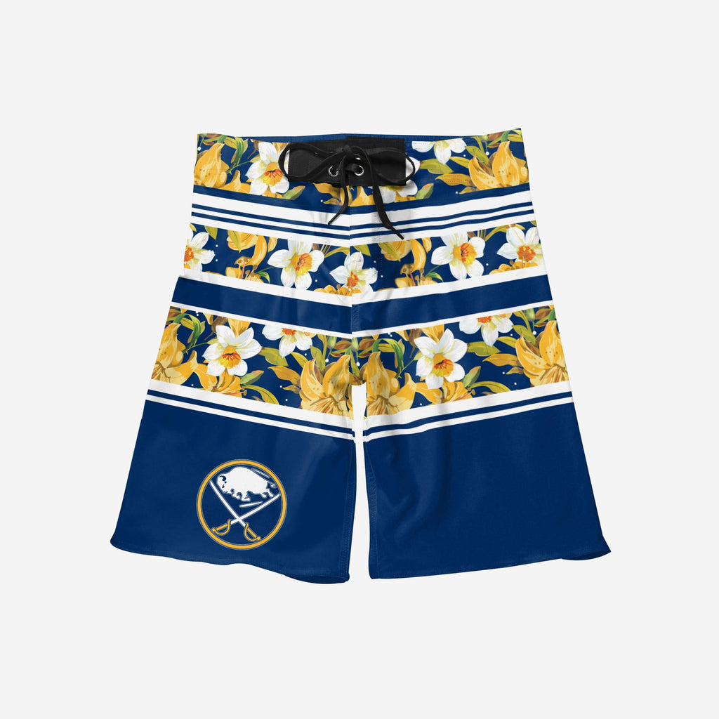 Buffalo Sabres Floral Stripe Boardshorts FOCO