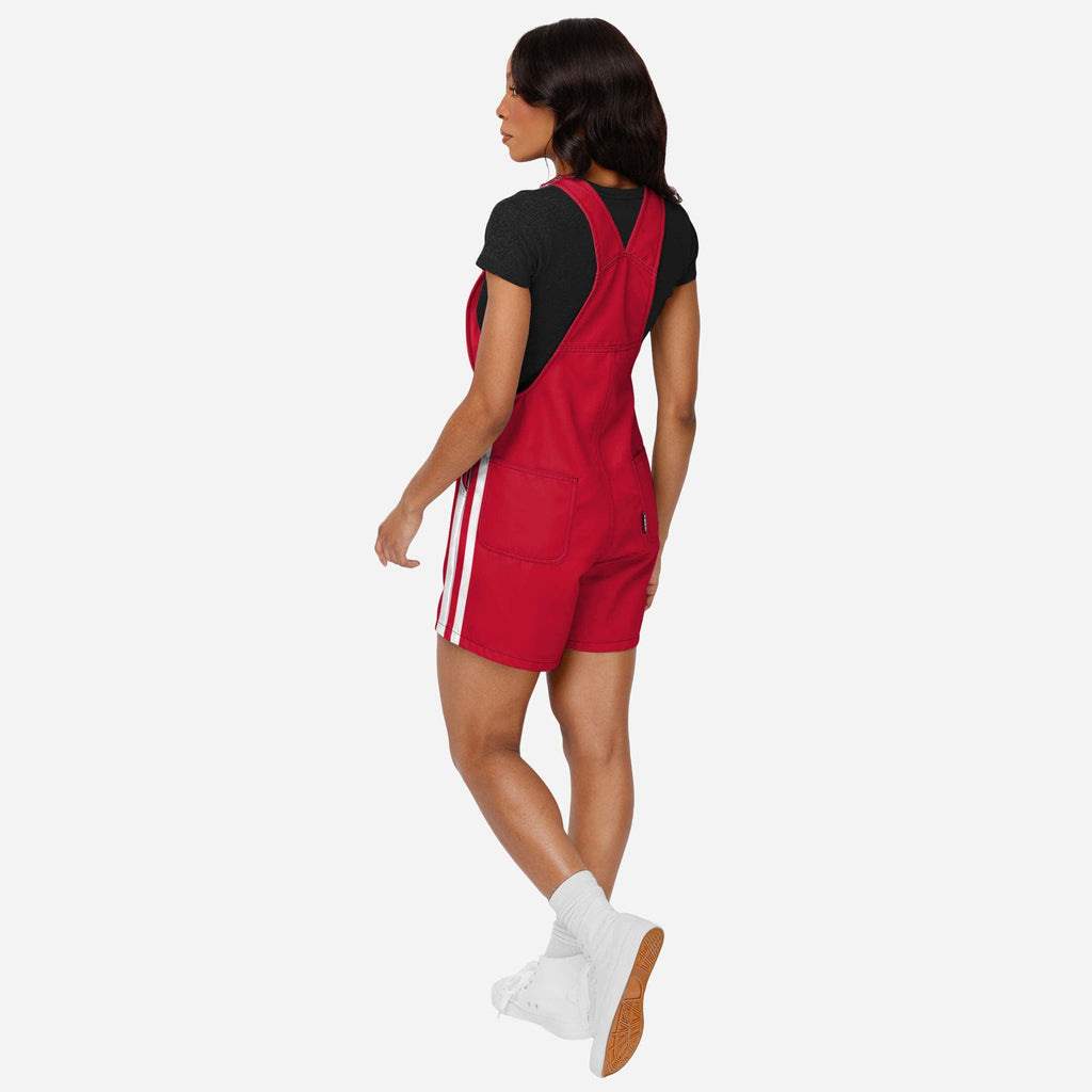 San Francisco 49ers Womens Team Stripe Bib Shortalls FOCO