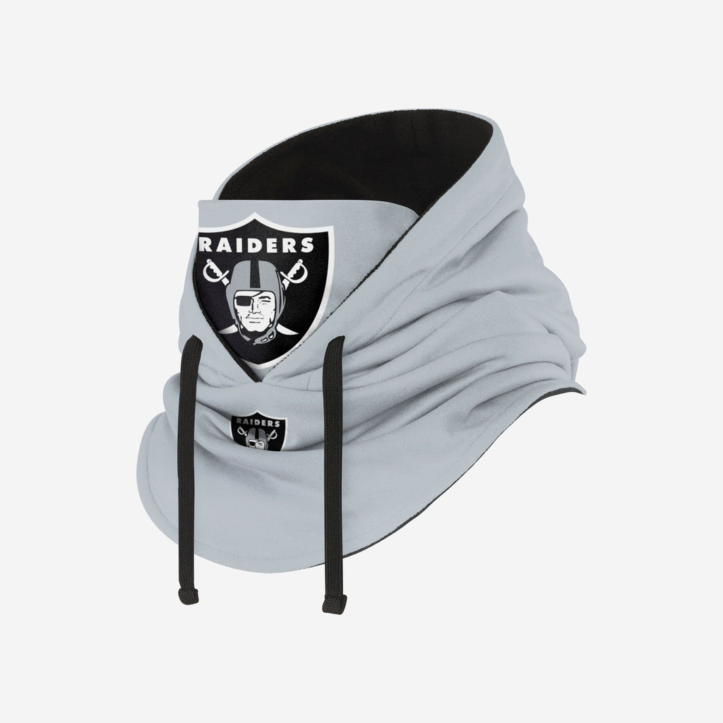 Las Vegas Raiders Alternate Team Color Drawstring Hooded Gaiter FOCO