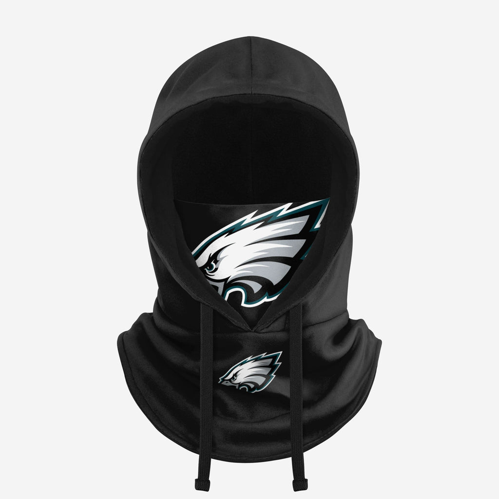 Philadelphia Eagles Black Drawstring Hooded Gaiter FOCO
