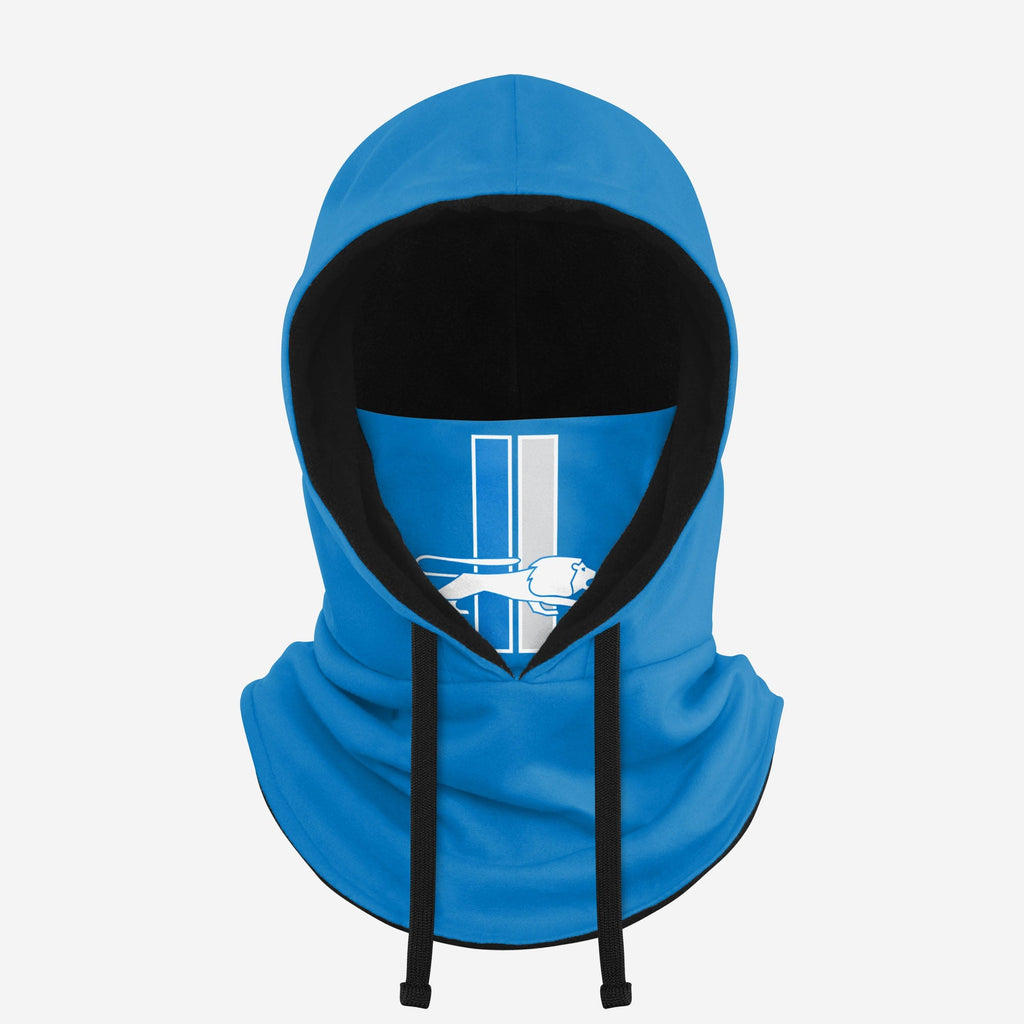Detroit Lions Retro Drawstring Hooded Gaiter FOCO
