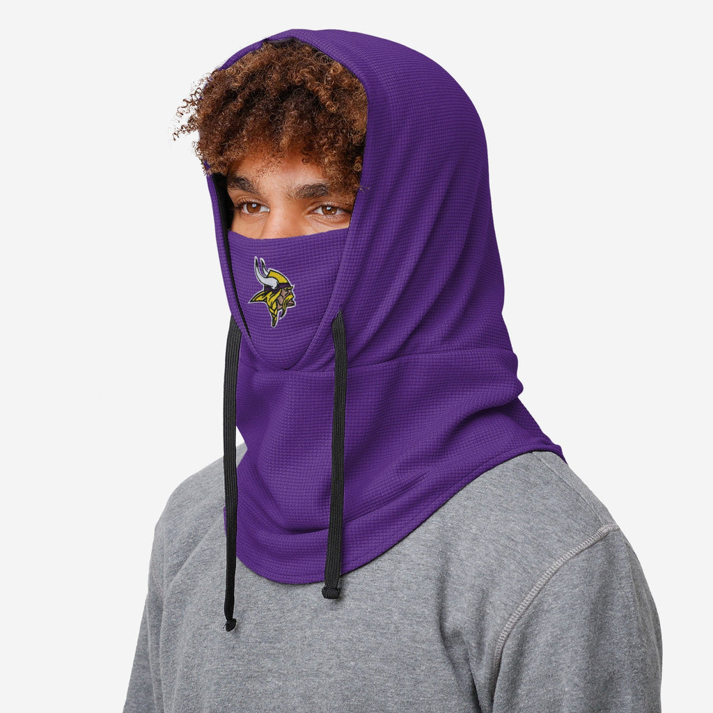 Minnesota Vikings Waffle Drawstring Hooded Gaiter FOCO