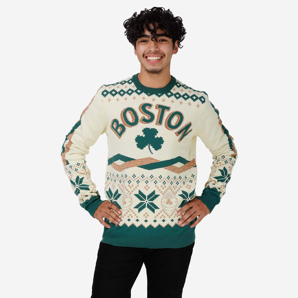 Boston Celtics Thematic Knit Sweater FOCO