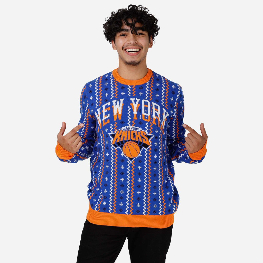 New York Knicks Thematic Knit Sweater FOCO